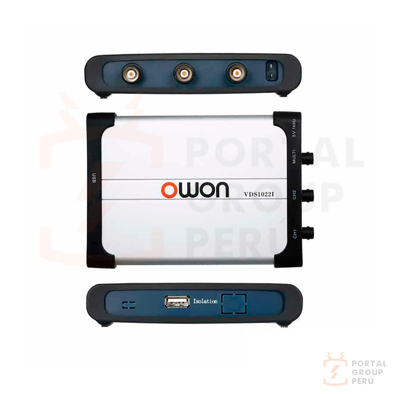 OSCILOSCOPIO PORTÁTIL 25MHZ 2 CANALES USB OWON VDS1022I - PORTAL GROUP ...